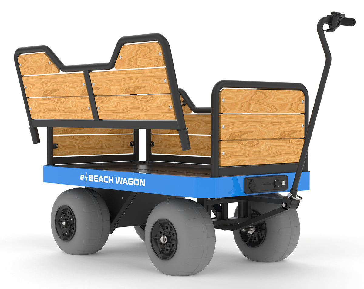 Electric Motorized Multi-Terrain Beach Cart Wagon | e-Beach Wagon