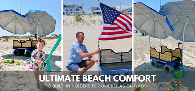 Electric Motorized Multi-Terrain Beach Cart Wagon | e-Beach Wagon